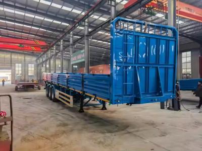 China CIMC Customized Steel Starting From 6T With 3 Axle Chinese Truck Cargo Fence Trucker Semi Trailer for sale