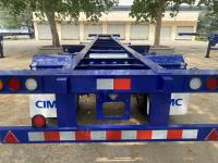 China CIMC Durable 3-axis Skeleton Transport Semi-trailer for sale