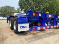 China CIMC Cost Effective Steel Skeleton 3 Axles 28 Tons Cargo Transport Semi-Trailer for sale