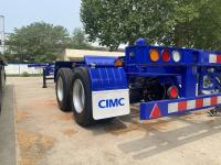 China CIMC Cost Effective Steel Skeleton 3 Axles 28 Tons Cargo Transport Semi-Trailer for sale