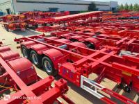 China CIMC Vehicle transport 2/ 3 Axle Skeleton Semi-trailer for sale