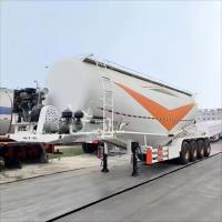 China CIMC 3 Axles 30 Ton Stainless Steel Transport Wheat Flour Carbon Powder Materials Truck Triler for sale