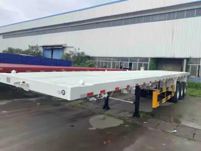 China CIMC 40/45ft Steel 4Axle Oversized Containerized Cargo Extendable Flatbed Trailers for sale