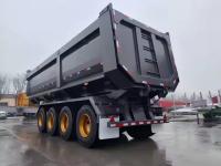 China 4 Axle 60 Ton Transport Coal Ore Sand Bauxite Manganese Marble Rock Steel Building Material End Dump Back Tipper Semi Trailer for sale