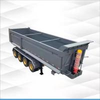China 4 Axle 60 Ton Transport Coal Ore Sand Bauxite Manganese Marble Rock Steel Building Material End Dump Back Tipper Semi Trailer for sale