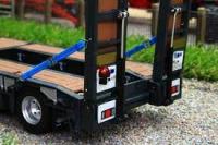 China Hydraulic Ramp System Low Bed Draw Bar Full Trailer for Sale for sale