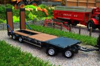 China Hydraulic Ramp System Low Bed Draw Bar Full Trailer for Sale for sale