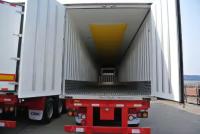 China 3 Axle 40ft 20ft Factory Direct Carbon Stainless Steel Insulation Foam Frozen Refrigerated Trailer for sale