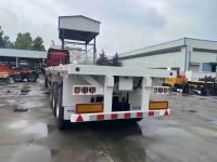 China CIMC 40/45ft Steel 3/4Axle Oversized and Containerized Cargo Extendable Flatbed Trailers for sale