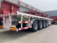 China CIMC 40/45ft Steel 3/4Axle Oversized and Containerized Cargo Extendable Flatbed Trailers for sale