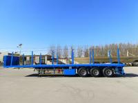 China CIMC High Quality Steel 3 Axles 60 Ton with Stake 40ft Container Flatbed Semi Trailer for sale