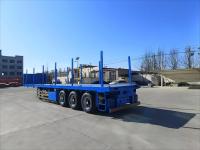 China CIMC High Quality Steel 3 Axles 60 Ton with Stake 40ft Container Flatbed Semi Trailer for sale