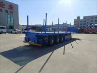China CIMC High Quality Steel 3 Axles 60 Ton with Stake 40ft Container Flatbed Semi Trailer for sale