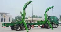 China CIMC 3 Axles Truck Crane 20Ft 40 Ft Type Container Carrier Side Loader Semi Trailer for sale