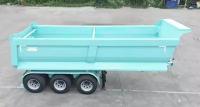 China CIMC China Factory Steel U Shape 3 Axles Heavy Duty Hydraulic End Rear Tipper Dump Cart Semi Trailer for sale