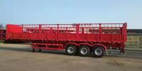 China CIMC 3 Axles 40 -100T Bulk Cargo Transport Utility Stake Animal Sidewall Truck Fence Semi Trailer for sale