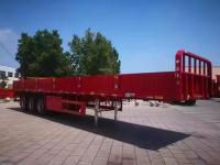 China CIMC 3 Axles 40 -100T Bulk Cargo Transport Utility Stake Animal Sidewall Truck Fence Semi Trailer for sale