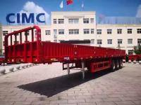 China CIMC 3 Axles 40 -100T Bulk Cargo Transport Utility Stake Animal Sidewall Truck Fence Semi Trailer for sale