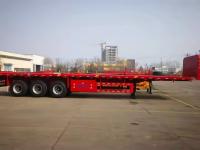 China CIMC 2/3/4 Axles Steel Cargo 20ft 40ft Container Chassis With Lock Flatbed Semi Trailer for sale
