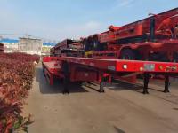 China CIMC 2/3/4 Axles Steel Cargo 20ft 40ft Container Chassis With Lock Flatbed Semi Trailer for sale