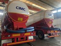 China CIMC Powder Tanker Truck Maximum Load Capacity 50m³ 3 Axle Cement Trailer for sale