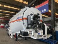 China High-strength Cement Bulk Powder Trailer Maximum Load Capacity 3 Axle Cement Trailer for sale