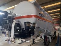 China High-strength Cement Bulk Powder Trailer Maximum Load Capacity 3 Axle Cement Trailer for sale