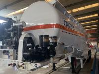 China High-strength Cement Bulk Powder Trailer Maximum Load Capacity 3 Axle Cement Trailer for sale