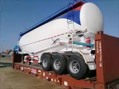 China 3 Axle 40T Transport Cement Pvc Particles Fly Ash Granular Materials Cement Tank Semi Trailer for sale
