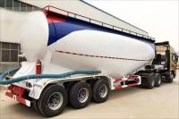 China 3 Axle 40T Transport Cement Pvc Particles Fly Ash Granular Materials Cement Tank Semi Trailer for sale