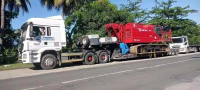 China Customizable Steel Multi Axis CIMC Lowbed Semi-Trailer Truck Trailers for sale