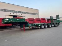 China Customizable Steel Multi Axis CIMC Lowbed Semi-Trailer Truck Trailers for sale