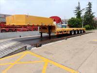 China Customizable Steel Multi Axis CIMC Lowbed Semi-Trailer Truck Trailers for sale