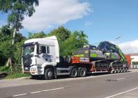 China Customizable Steel Multi Axis CIMC Lowbed Semi-Trailer Truck Trailers for sale