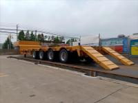 China Customizable Steel Multi Axis CIMC Lowbed Semi-Trailer Truck Trailers for sale