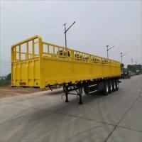 China High-Performance Fence Semi Trailer For Secure Transport Of Livestock Animals And Heavy Load for sale