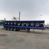 China Heavy-Duty Multi Axles Flatbed Semi Trailer For Stable And Efficient Transportation Of Oversized Loads for sale