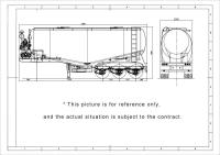 China Latest Design Of High-strength Three-axis Cement Bulk Powder Tank Trailer for sale