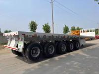 China CIMC 5 Axles 40ft Extendable Stretch Cargo Flatbed Deck Truck Tractor Semi-Trailer for sale