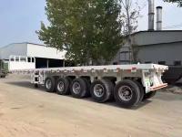 China CIMC 5 Axles 40ft Extendable Stretch Cargo Flatbed Deck Truck Tractor Semi-Trailer for sale