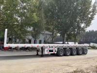 China CIMC 5 Axles 40ft Extendable Stretch Cargo Flatbed Deck Truck Tractor Semi-Trailer for sale
