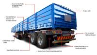 China High Quality Steel Excellent Engine Rugged and Durable South Africa Truck Bodies Dropside Trailer for sale