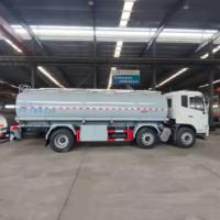 China CIMC 20000 Liters Tanker Trucks Oil Mobile Gas Station Fuel Tank Truck for Sale for sale