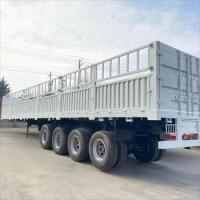 China High-Performance Fence Semi Trailer For Secure Transport Of Livestock Animals And Heavy Load for sale