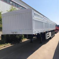 China High-Performance Fence Semi Trailer For Secure Transport Of Livestock Animals And Heavy Load for sale