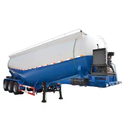 China Heavy Load Dry Cement Tanker Blower 3 Axle 45 Ton 45 Cbm Bulk Cement Powder Tank Semi Truck Trailer for sale
