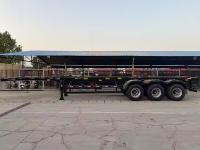 China 3 Axles Skeleton Container Semi Trailer Cargo Container Transportation Truck Semi Trailer for sale