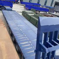 China 3 Axle 60 Ton 100 Ton 18 Meter Lowboy Low Bed Truck Trailer Lowbed Semi Trailer for sale