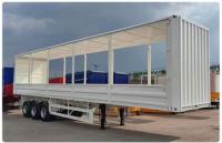China Versatile CIMC Tarped Semi-Trailer  For Cargo Protection 38600kg Max Payload for sale