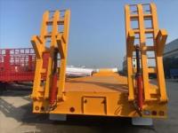 China Customizable Steel Multi Axis CIMC Lowbed Semi-Trailer Truck Trailers for sale
